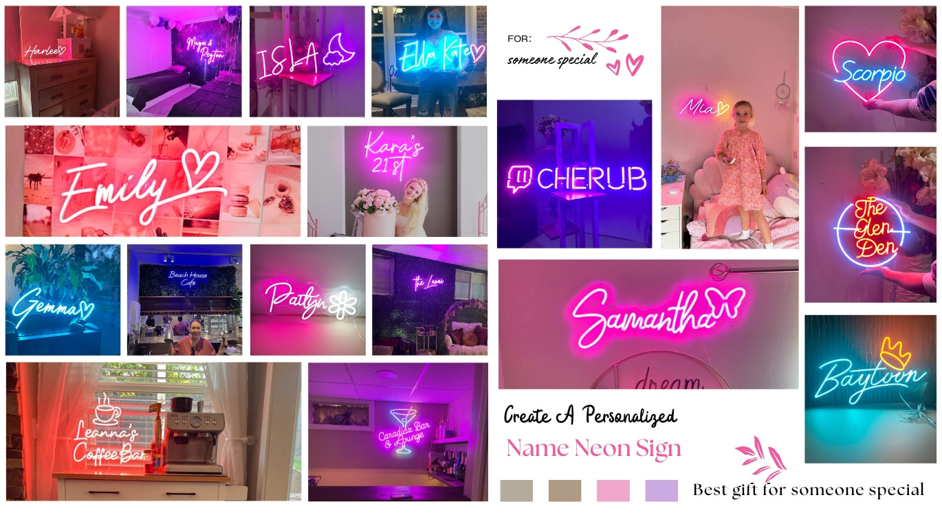 Custom Neon Signs UK | Buy Led Neon Lights | Light Up Signs