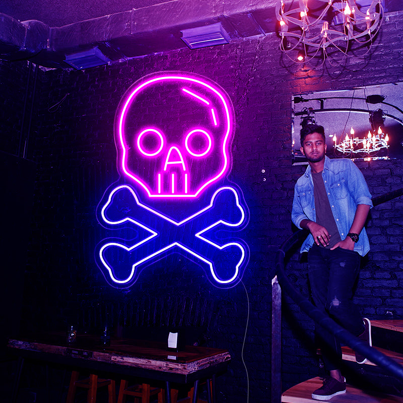 skeleton neon light|halloween neon spooky light