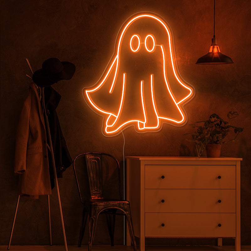 Green Ghost Led Neon Lights | Shop Cute Halloween Neon Sign For Home